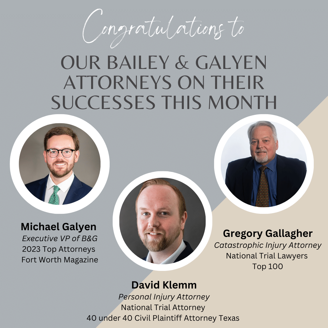 Three Bailey & Galyen Lawyers Honored - Bailey & Galyen Attorneys at Law